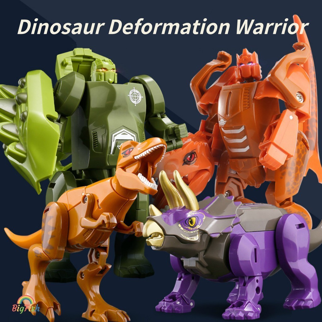 Ready Stock Deformed Dinosaur Robot Transformation Warrior Set Jurassic ...