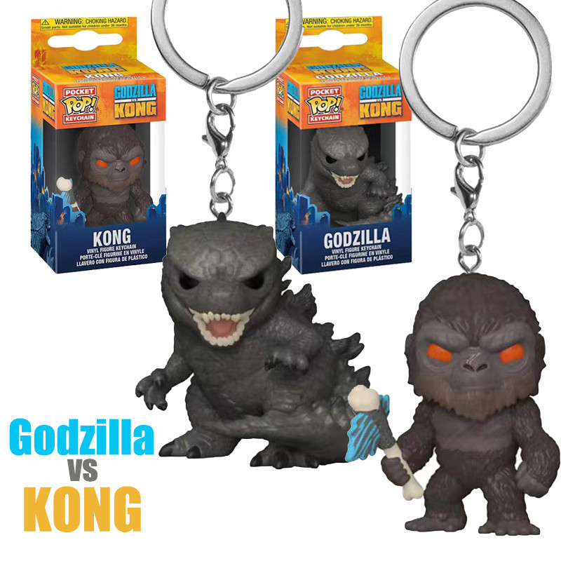 Funko Pop Godzilla Vs Kong Godzilla Keychain King Kong Godzilla X Kong ...