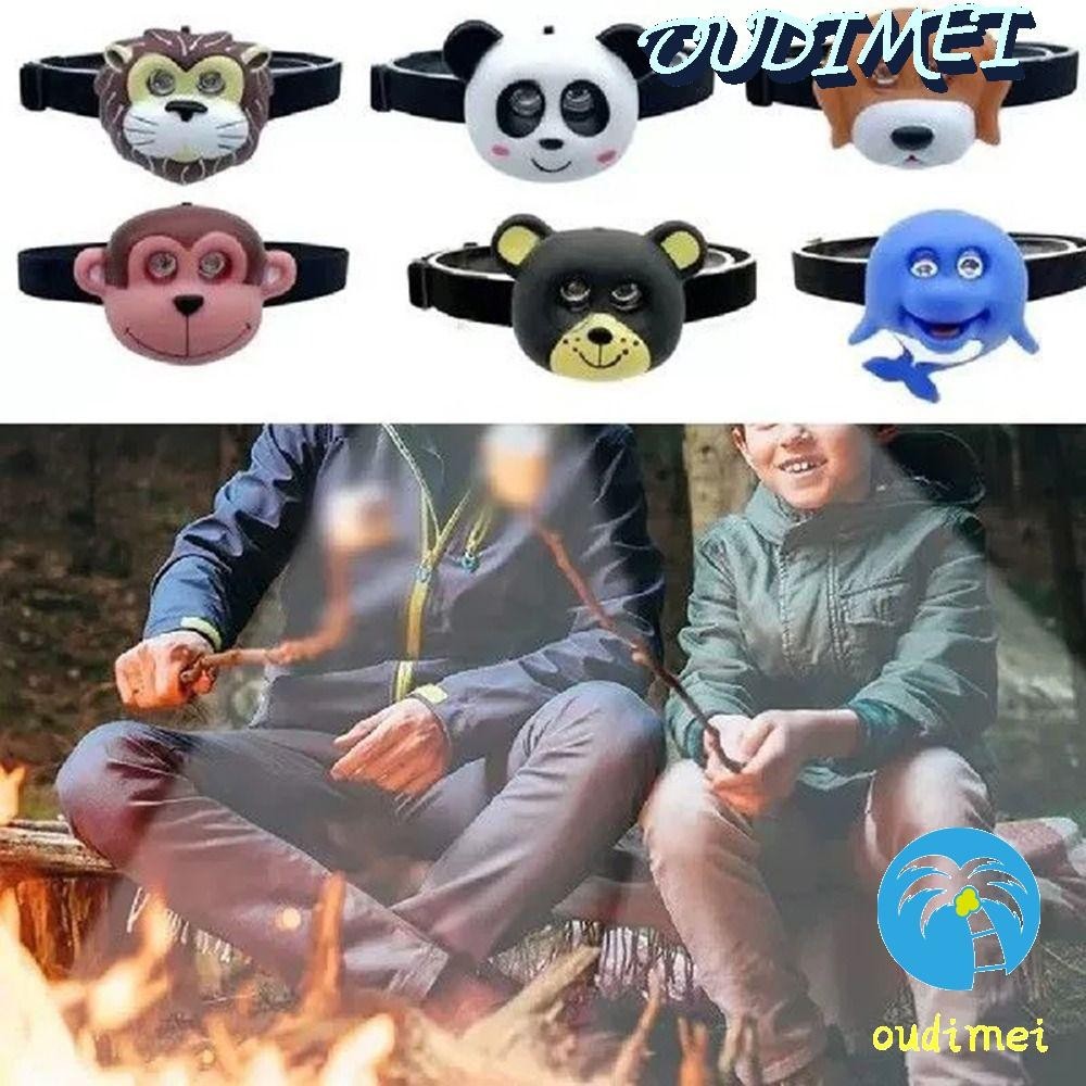 OUDIMEI Animal Headlamp Toy, Cute Cartoon Kids Headlight, Portable ...