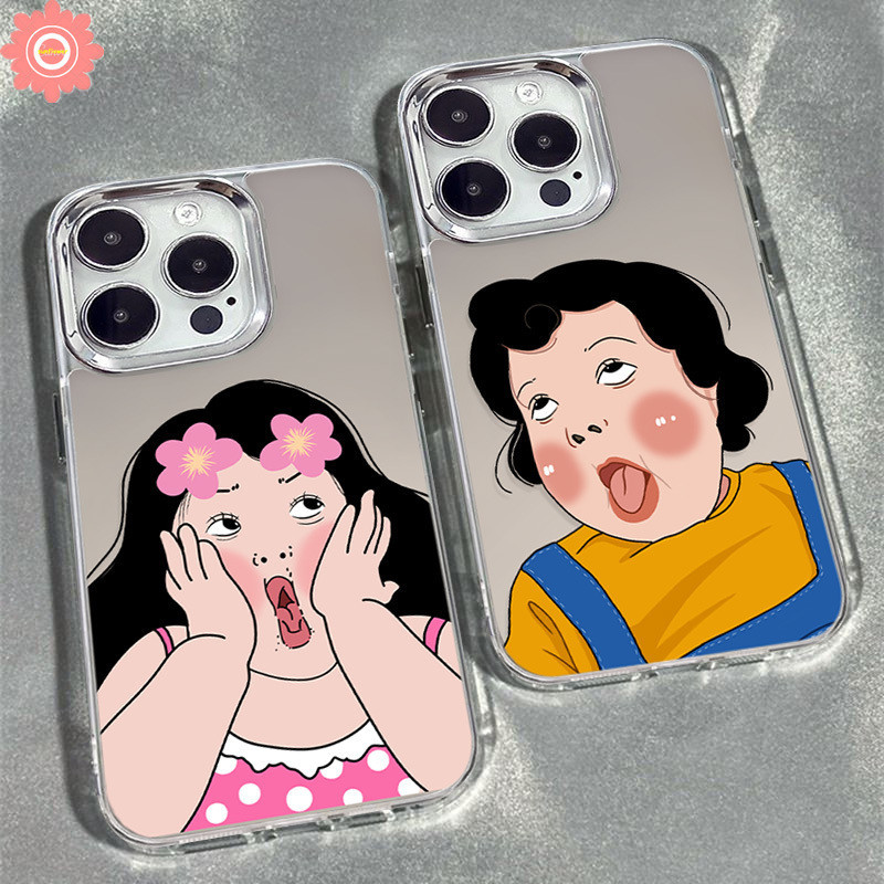 Funny Cartoon Cute Flowers Pinched Face Girls Case Compatible for ...