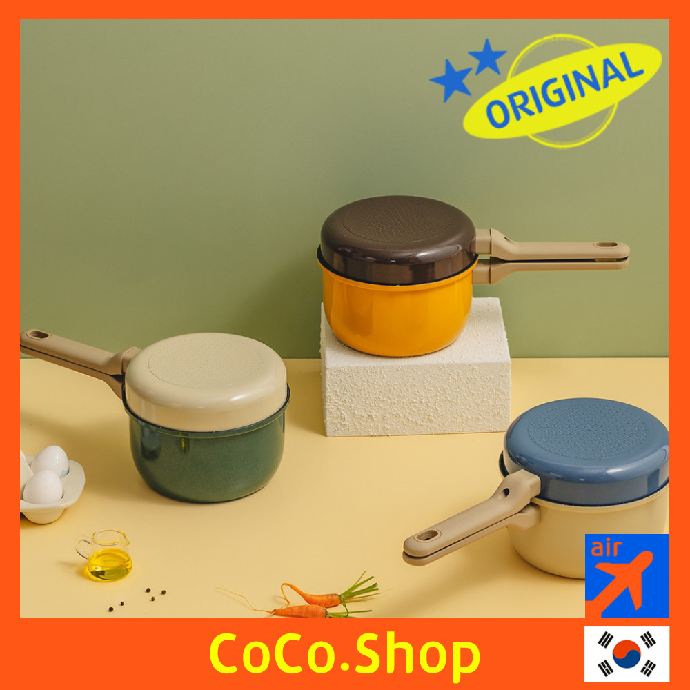 [DR.Hows] Acorn Cookware Pot Frying pan lid 2P combo | Shopee Malaysia