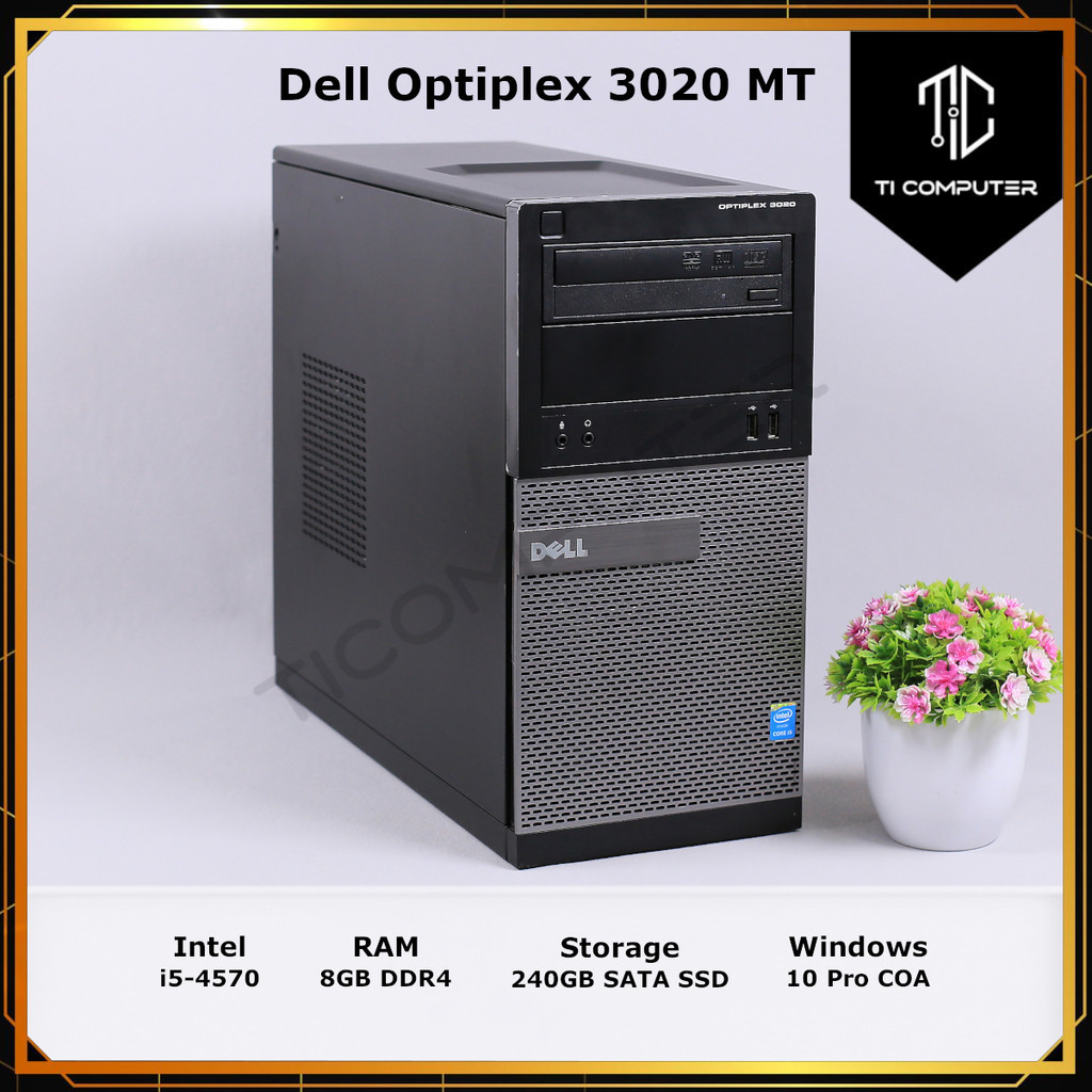 Dell Optiplex 3020 MT Intel Core i5-4570 8GB DDR3 RAM 240GB SATA SSD ...