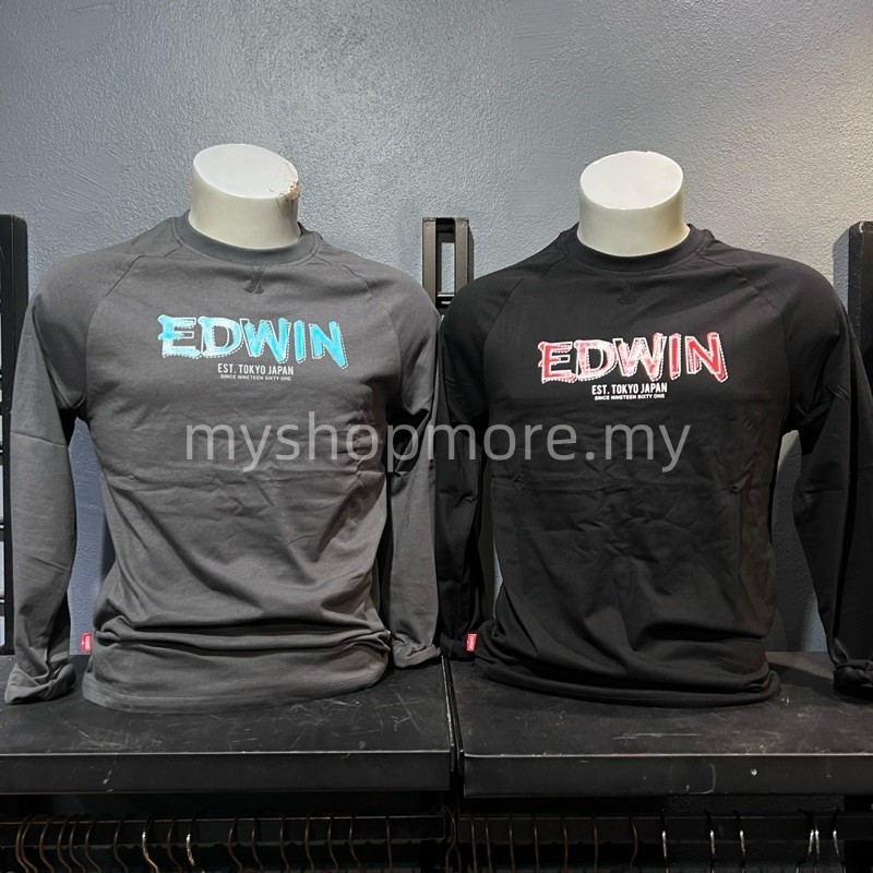 T Shirt Edwin Baju Lelaki T Shirt Viral EDWIN Men’s Signature Emboss ...