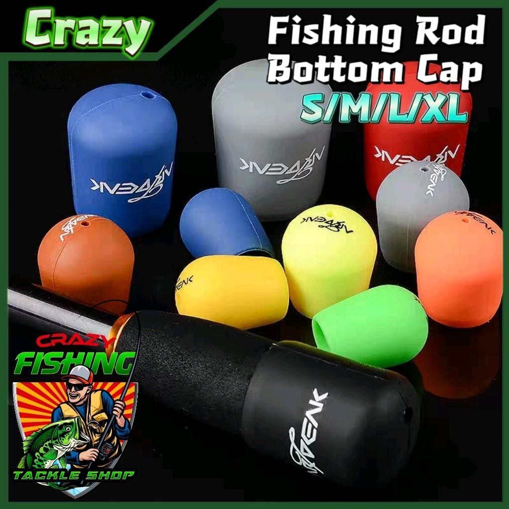 Crazy《FT040》Fishing Rod Bottom Cap Joran S/M/L/XL Protector Rod ...