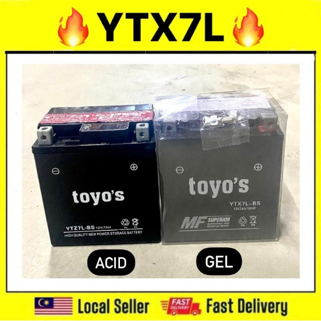 YTX7L YTX7L-BS TOYO BLACK YTZ8V YZF R25 BENELLI RFS150 RFS150I CBR150 250 KLX150 MT03 MT25 ...