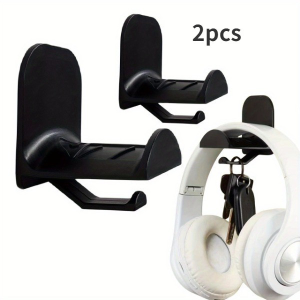 2pcs computer headphone holder, Hole-free headphone holder, self ...