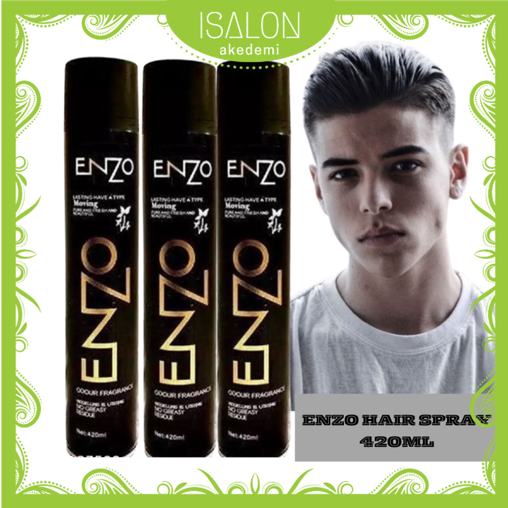 ENZO PROFESSIONAL HAIR STYLING MEN'S SPRAY 420ML SPRAY RAMBUT LELAKI ...
