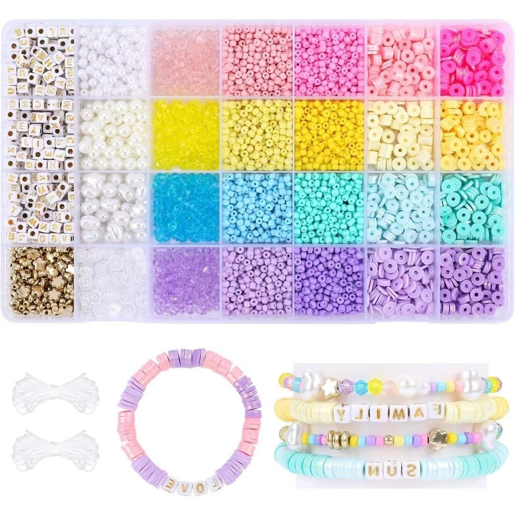 6600pcs Taylor Swift Clay Beads Alphabet Beads Pearls for Bracelets ...