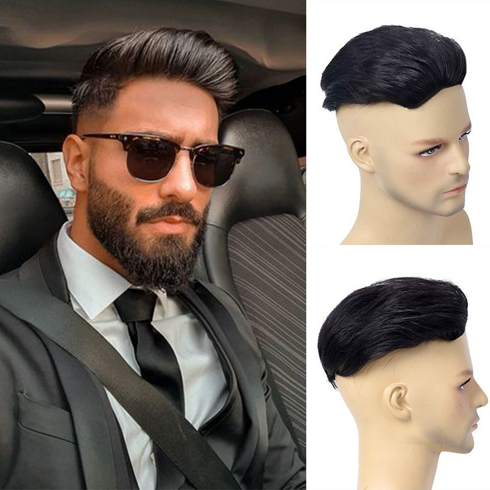 Real Hair Back Forehead Forehead Hair Block Light Breathable Simulation ...