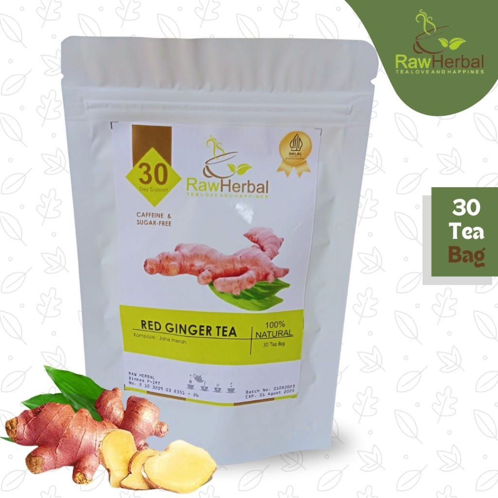 Red Ginger Tea : Teh Jahe Merah Pure 100% Organic - 30 Tea Bag -x1 ...