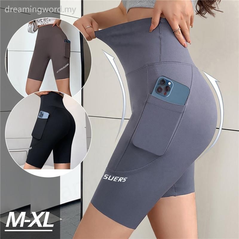 Womens Leggings With Pocket High Waist Slimming Yoga Women'S Capri ...