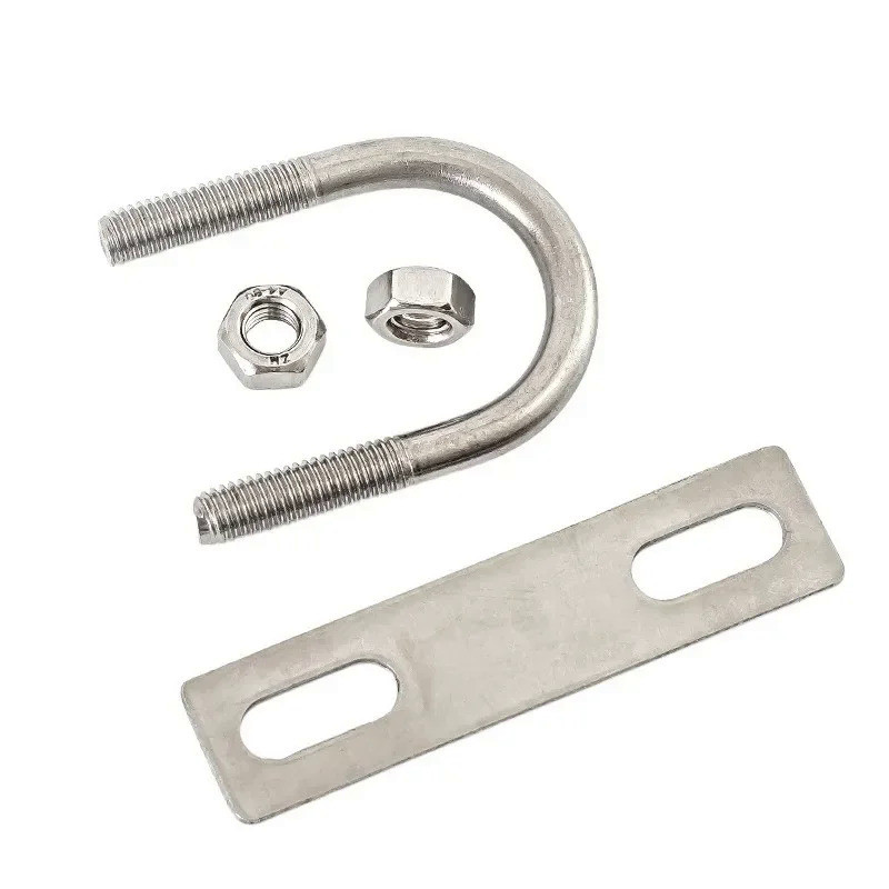 M6 M8 U-shaped Bolt 304 Stainless Steel U-shaped Screw Clip Pipe Clip ...