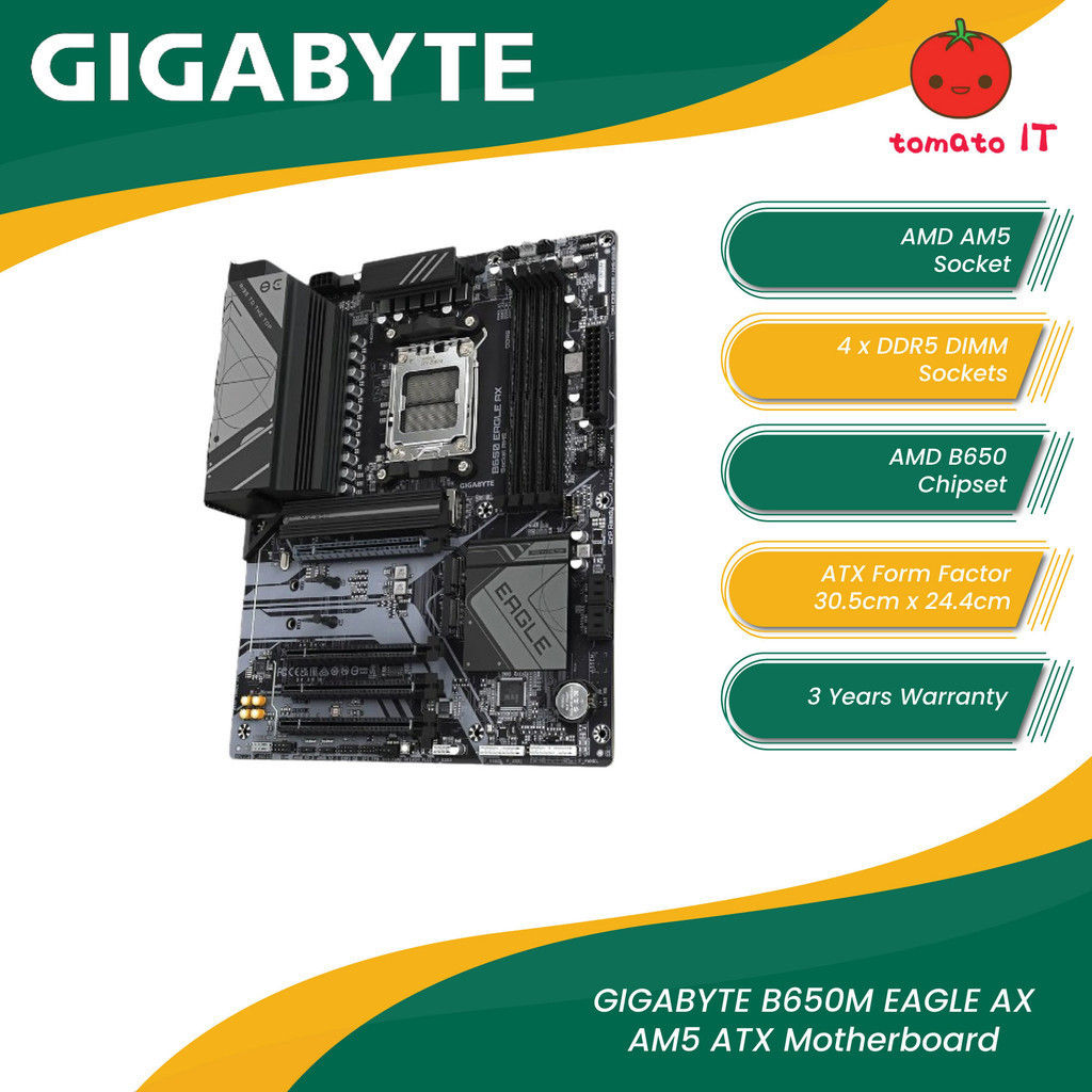 GIGABYTE B650 EAGLE AX AM5 ATX Motherboard | Shopee Malaysia