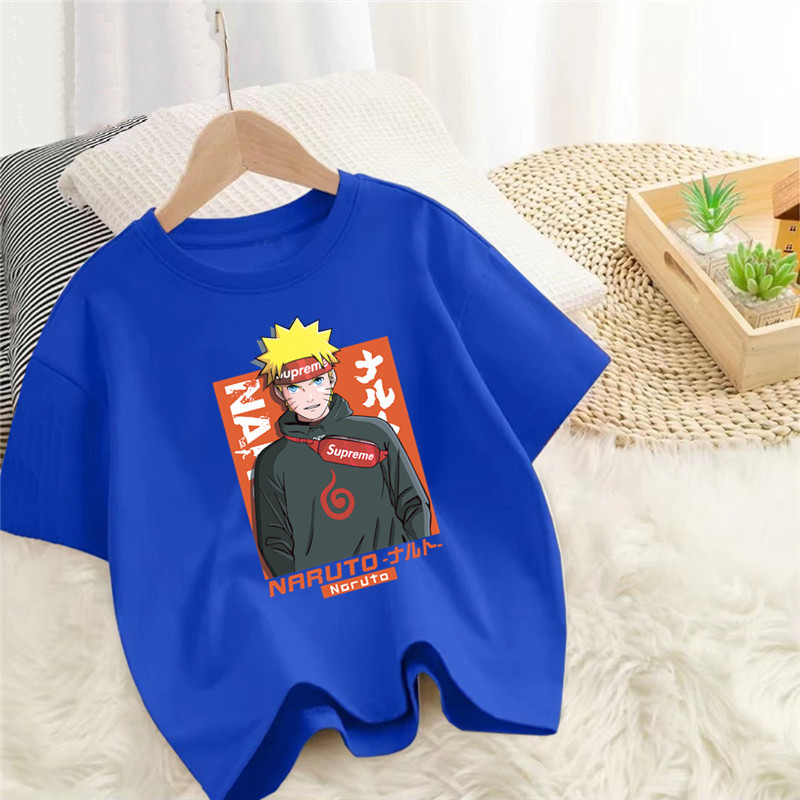 Naruto Tshirt Uzumaki Fashion Kids Shirts Cartoon Boy Tees Baby Casual ...