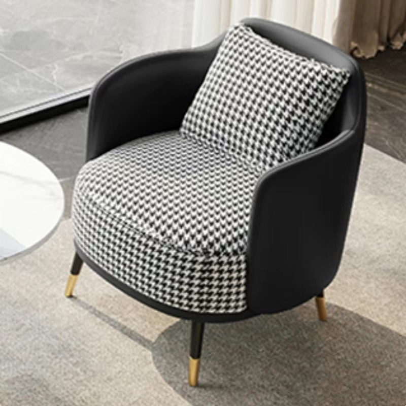 Single Sofa Discussion Chair Set Sales Office Reception Room Milk Tea ...