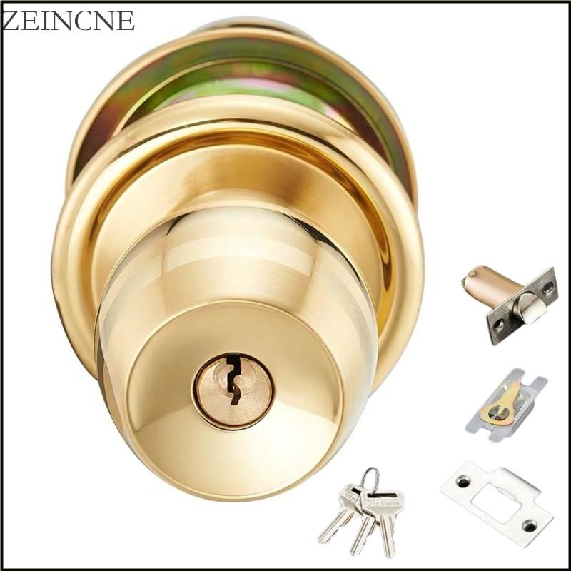 Zein Reversible Round Door Lock Keyed Entry Door Lock Adjustable ...