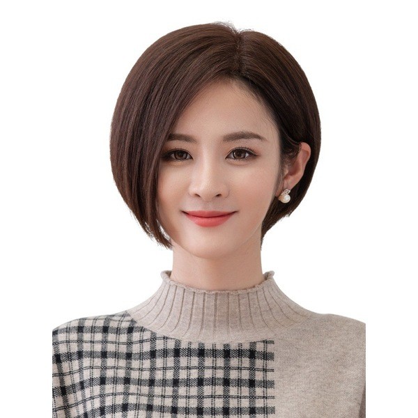 rambut palsu rambut palsu perempuan rambut palsu pony Wig Female Short ...