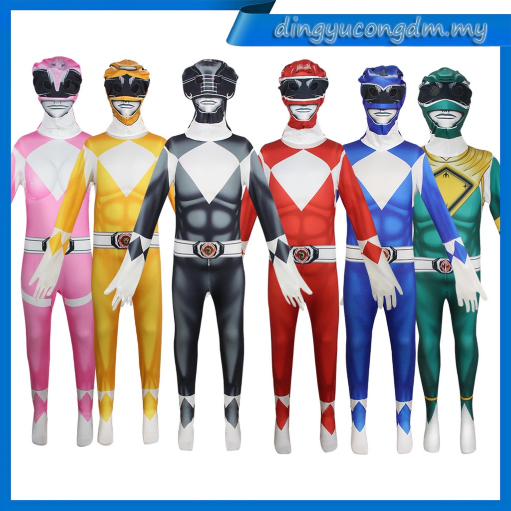 Power Rangers Costume for Kids Boy Samurai Sentai Shinkenger Rangers ...