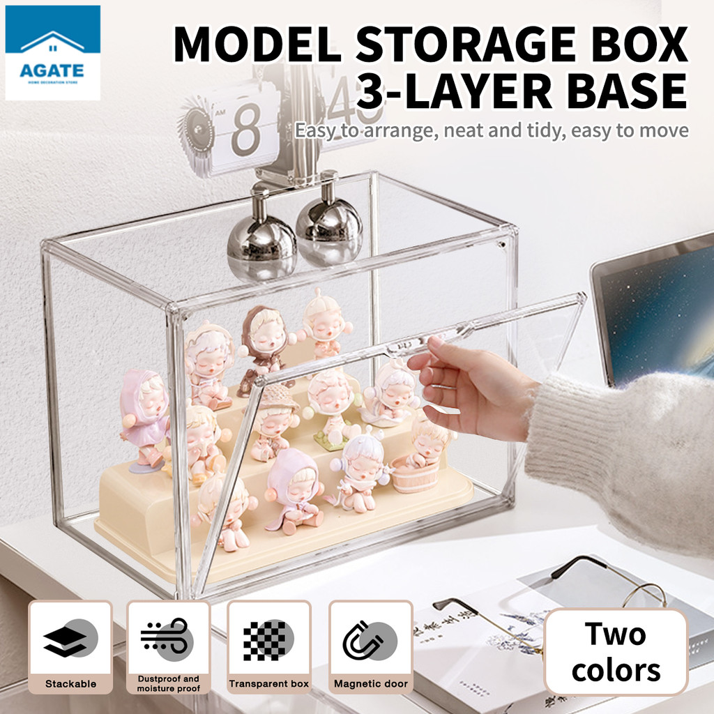 Transparent Storage Blind Box Three-layer Acrylic Display Box Toy ...
