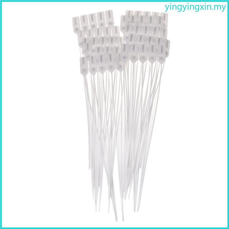 YIN 50Pcs Plastic Tamper Seals Disposable Signage DIY Nylon Cable Ties ...