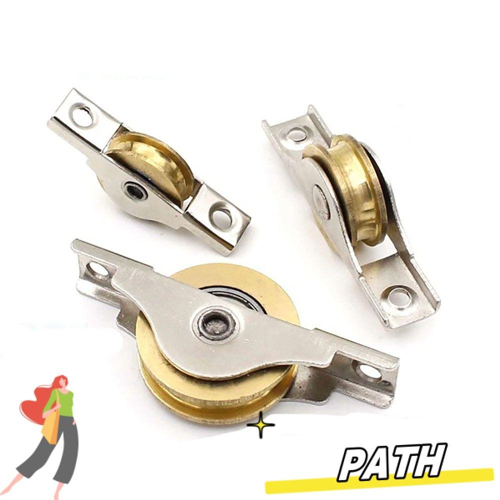 PA-HOME Sliding Door Bottom Pulley, Iron Steel Barn Door Rollers ...