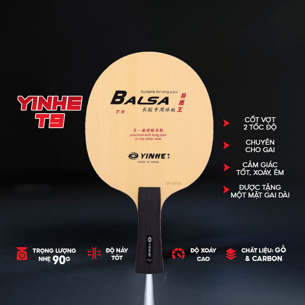Genuine Yinhe Balsa T9 2-Speed Table Tennis Racket Specialized in ...
