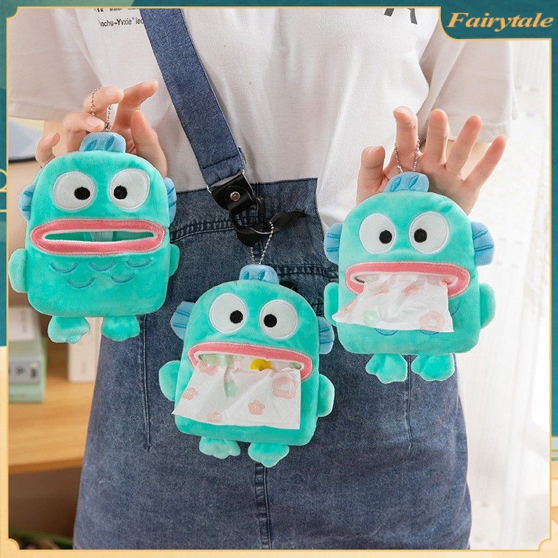 Cartoon Hangyodon Doll Tissue Box Napkin Holder Container Wet Tissue ...