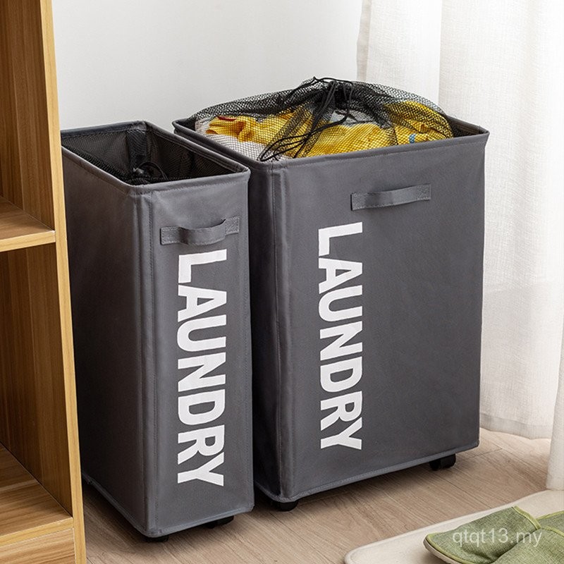 Bakul simpanan kain isi rumah, jahitan sempit, bakul pakaian kotor ...