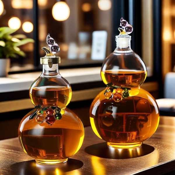 葫芦水壶 Bentuk cerek labu selebriti bersih, gelas air, botol wain, botol ...