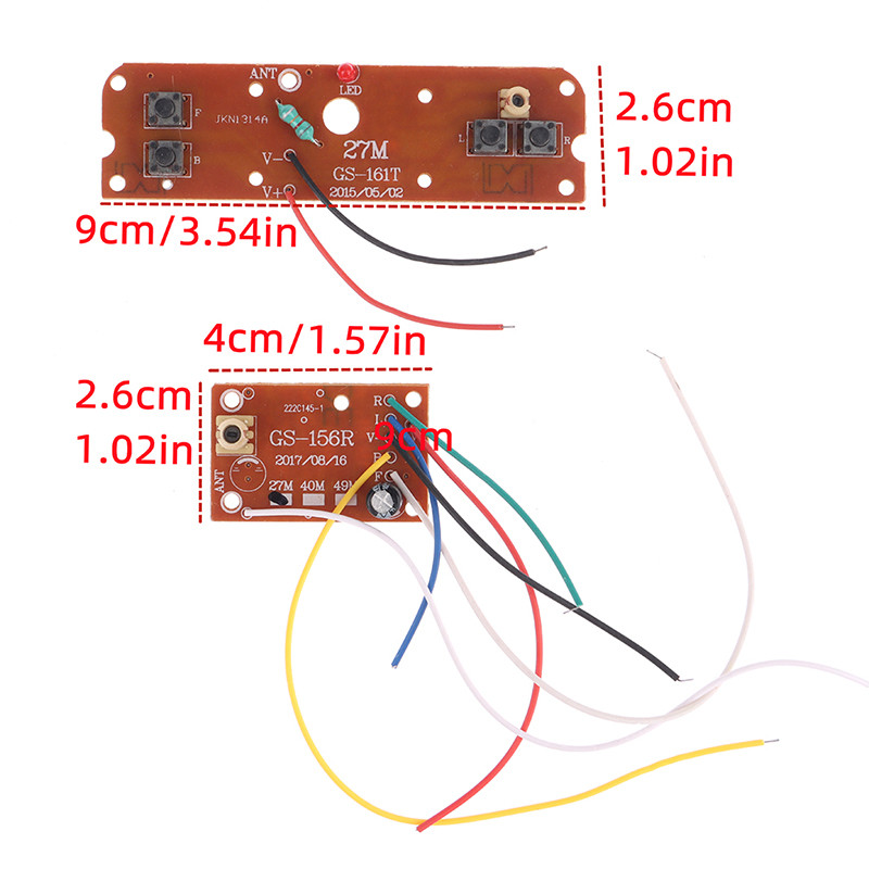 Eas 4CH RC Car Remote Control 27MHz Circuit PCB Transmitter and ...