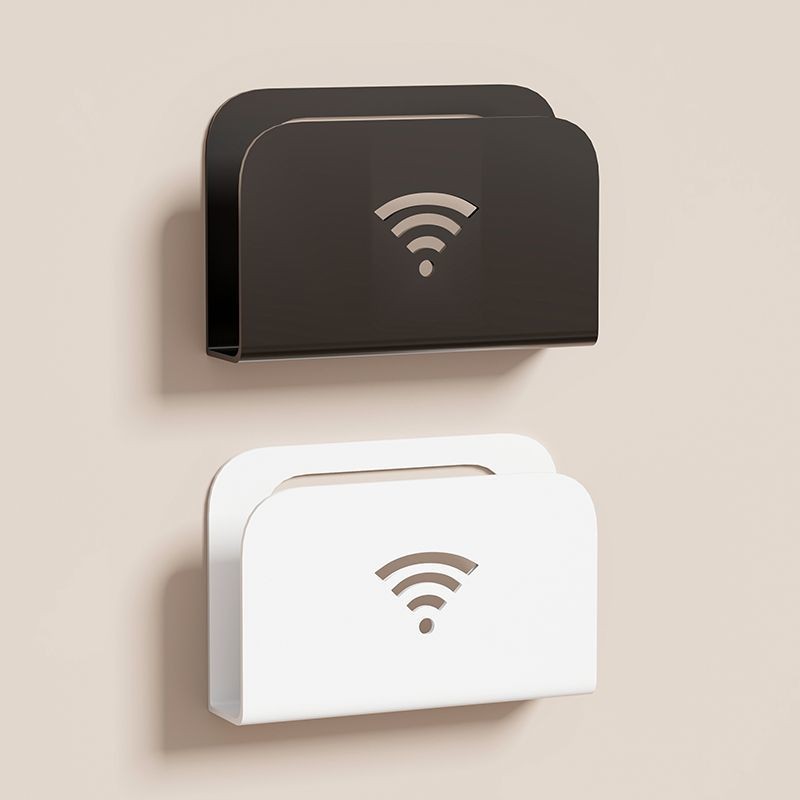 TV Router Bracket Storage Box Wifi Router Shelf Organizer Box Wall ...