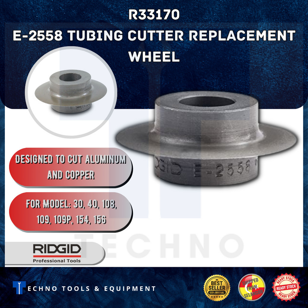 RIDGID 33170 Replacement Tube Cutting Wheel, Cutter E2558 Thin | Shopee ...