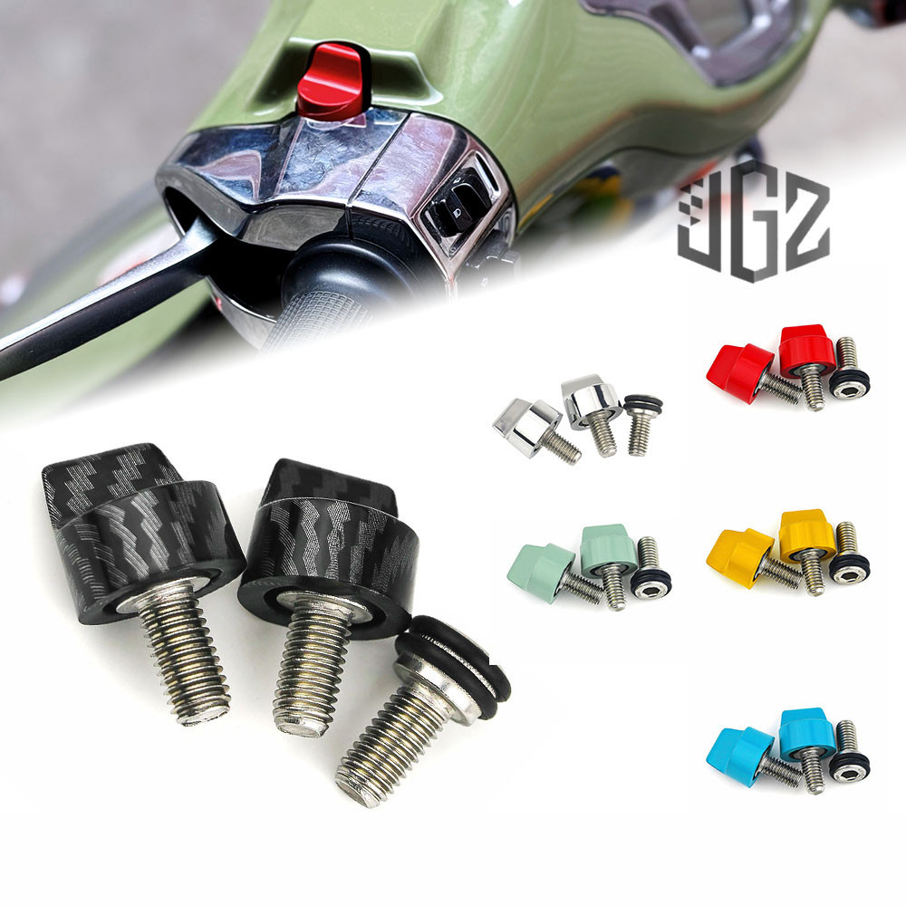 For VESPA Sprint Primavera LX S125 CNC Side Mirror Hole Plug Bolts ...