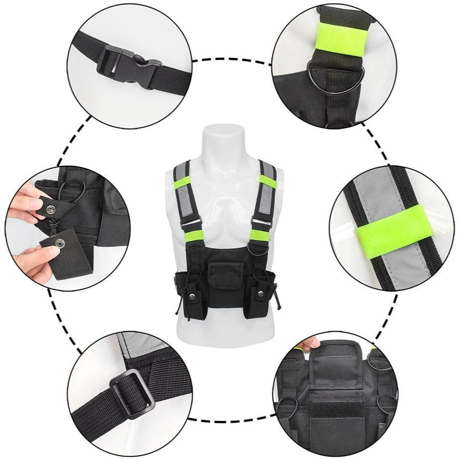 Chest Rig Bag, Radio Chest Harness Vest Vest Nylon military Vest chest ...