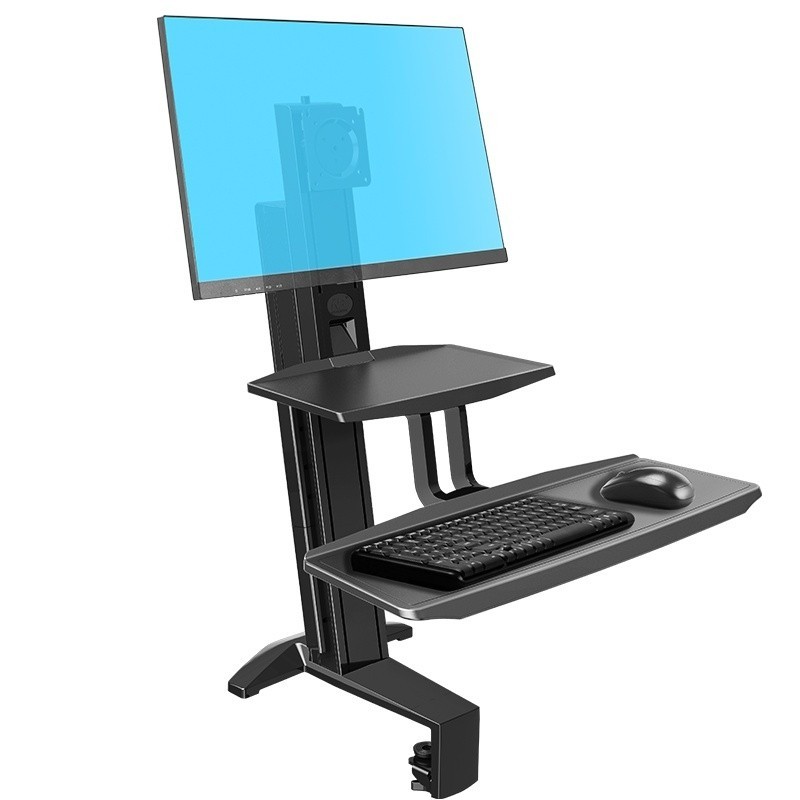 NB North Bayou L80 17 - 32 Inch Sit Stand Workstation TV Sliding Stand ...