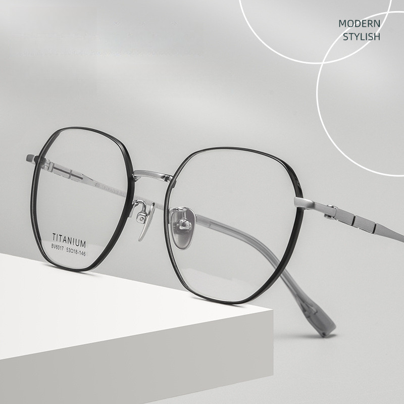 Pure Titanium Ultra Light Glasses Frame Vintage Eyeglasses Men Women ...