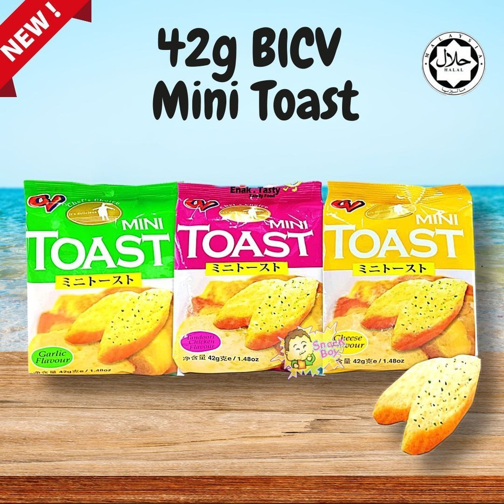 cv/mini Toast 42g cheese/tandoori/Garlic /bbq | Shopee Malaysia