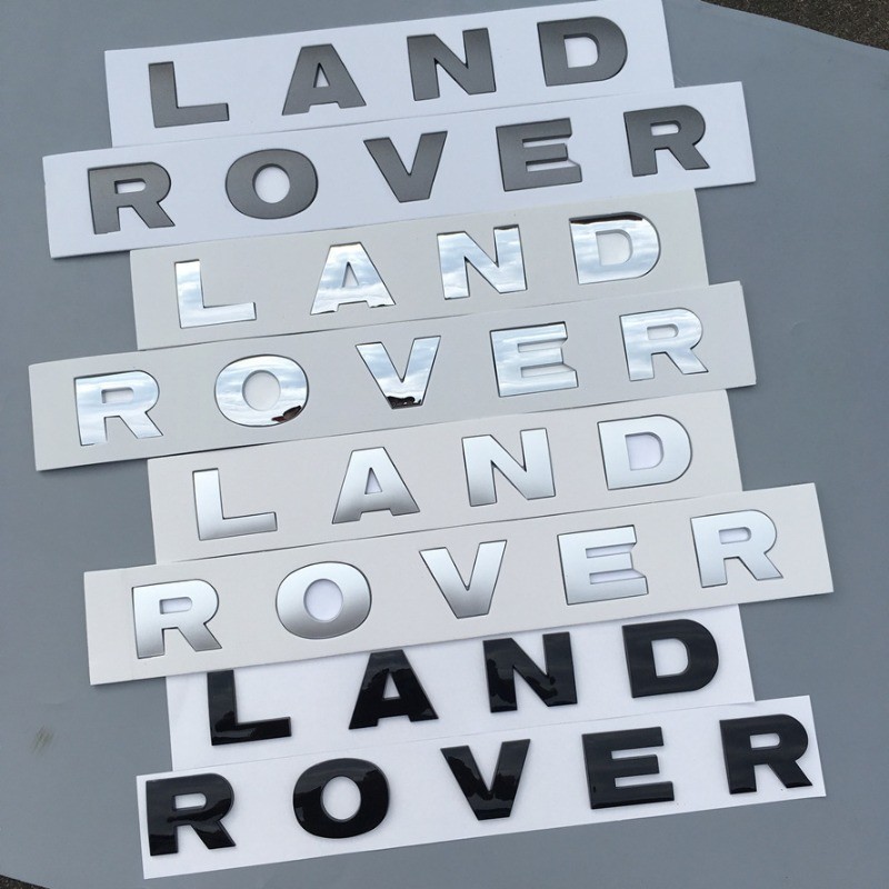 Land Rover Hood Logo Lettering Car Rear Badge Body Sticker | Shopee ...