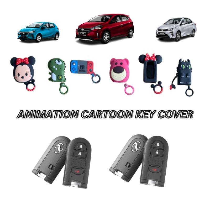 HOT Animation Cartoon Car TPU Key Cover Remote Cover Kunci Sarung Kunci ...