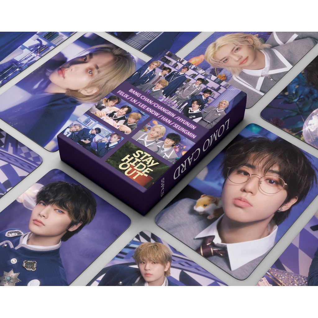 55pcs STRAY KIDS SKZ HOP Lomo cards FANMEETING SKZ’S MAGIC SCHOOL ...