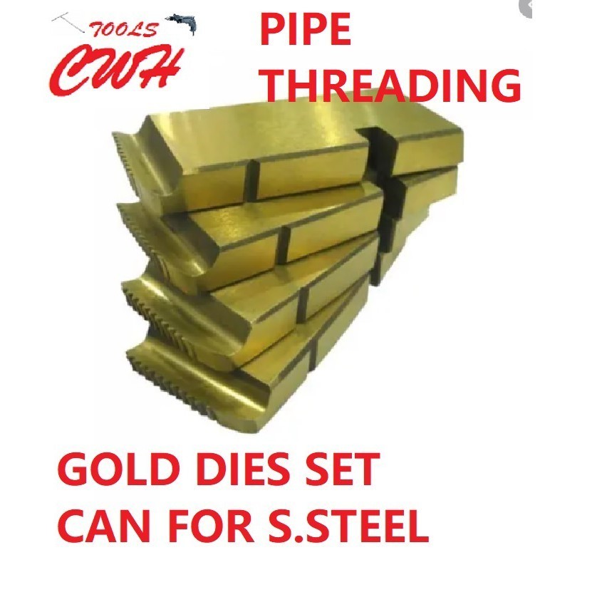 (1/2"-3/4") (1"-2") 2-1/2"-3" FOR SS HSS GOLD PIPE THREADING MACHINE ...