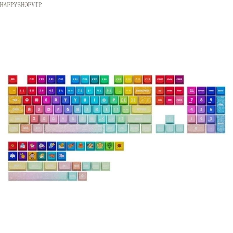 HSV Keycaps 133PCS Rainbow Keycaps XDA Profile Full Set Keycap ...