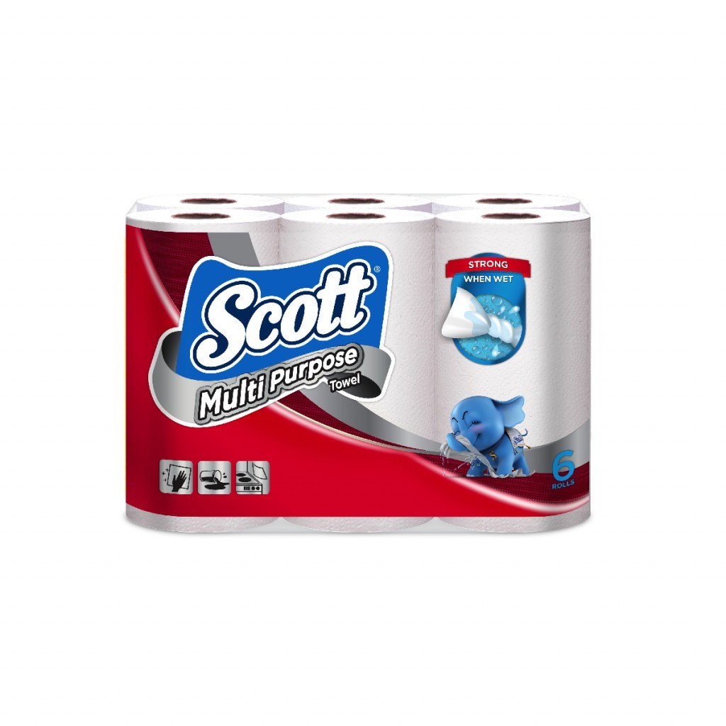 (6 IN A SET) Scott Multi Purpose Kitchen Towel Scott Tissue Hanger ...