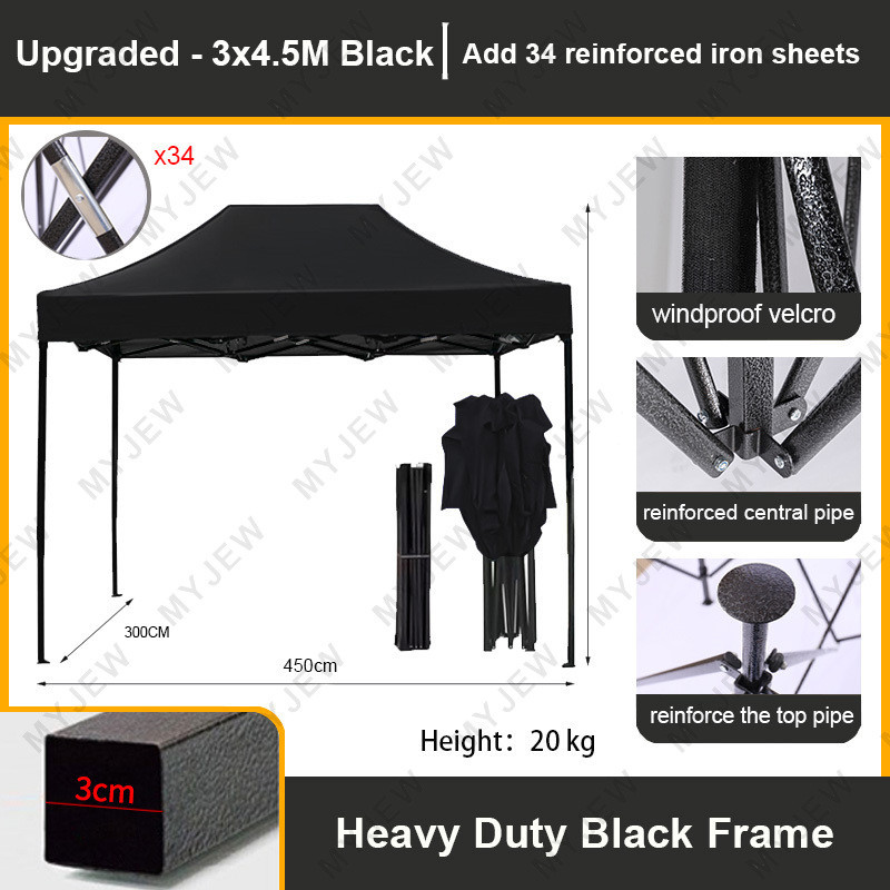 Canopy 10x10 Heavy Duty Kain Tebal Adjustment Height 10x15 Full Set ...