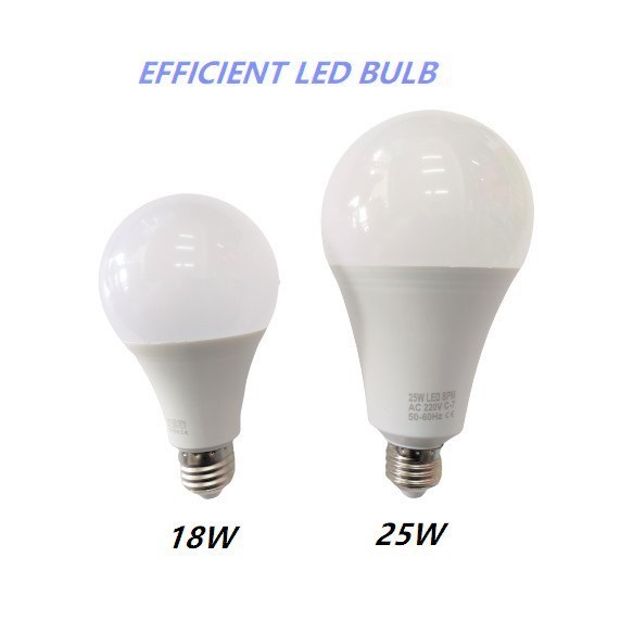 E27 WHITE LED LIGHT BULBS 18W 25W ENERGY SAVING LAMP EFFICIENT LED BULB ...