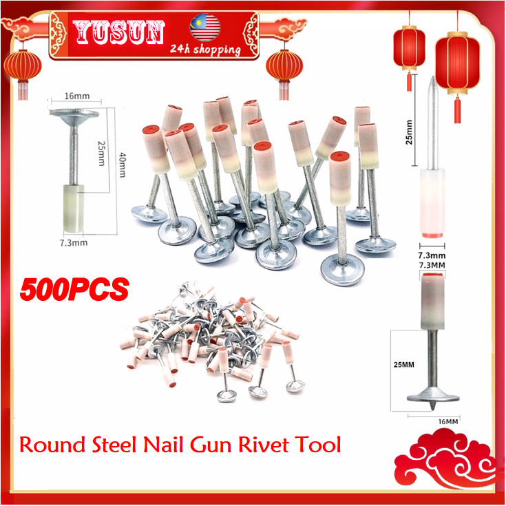 500PCS Steel Nail Gun Rivet Gun Bullet Nail Gun Concrete Fire Nail Gun ...