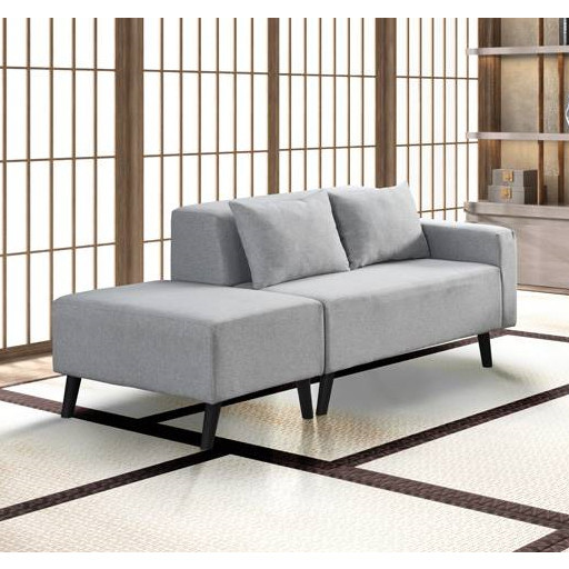 POPI Light Grey 2 Seater Sofa With Stool Chair Sofa 2 Seater Sofa 3 ...
