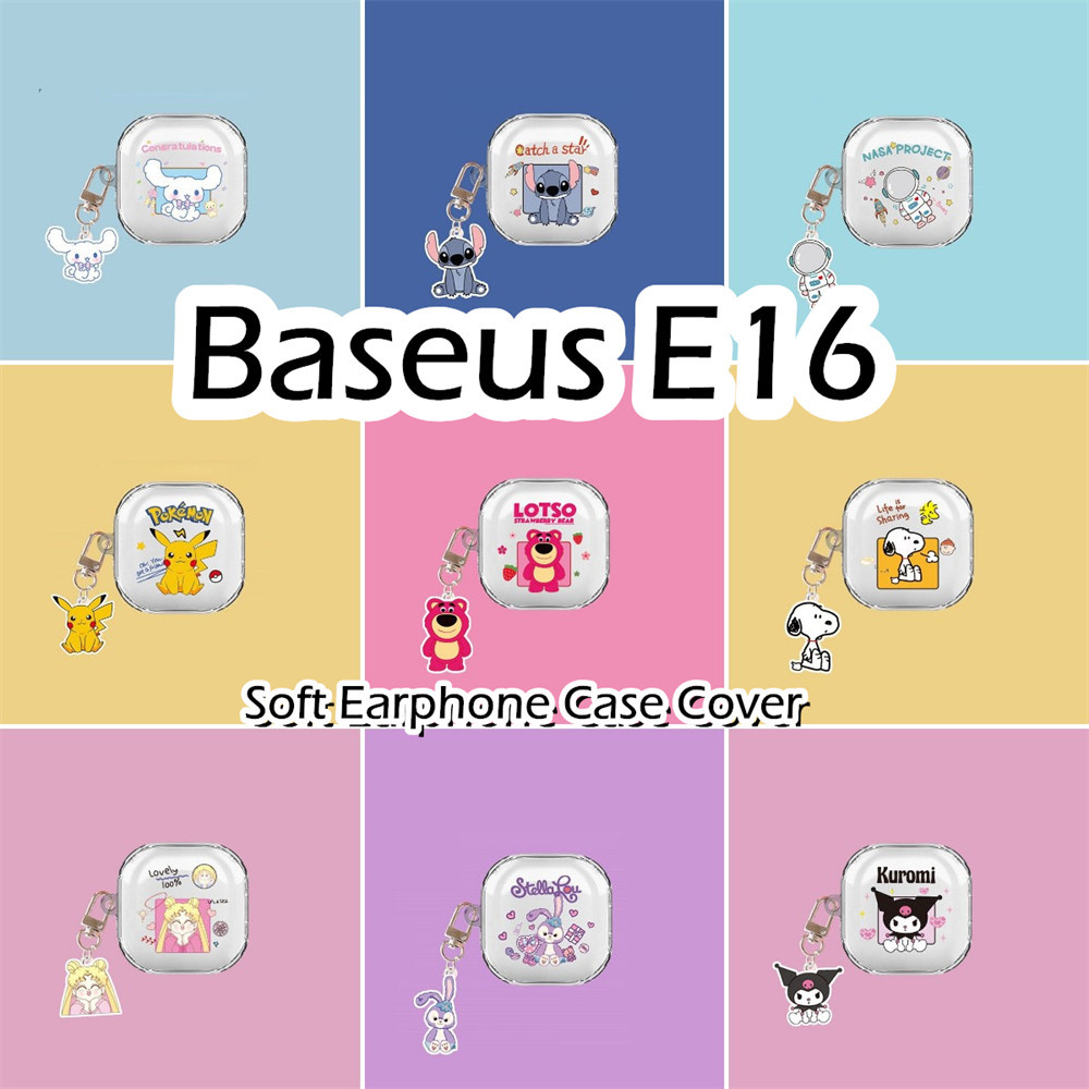 【Case Home】For Baseus E16 Case Anime cartoon Pattern Soft Silicone ...