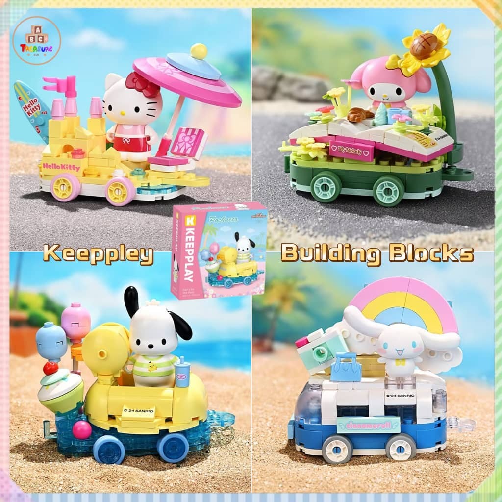 Keeppley Sanrio Float Parade Building Blocks Kuromi Melody Pompompurin ...