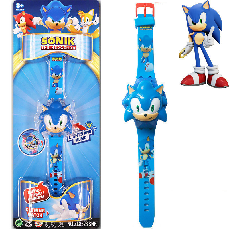 Kids Watch Sonic Led Light Music Toy Watch Cinnamoroll Melody Kuromi My ...